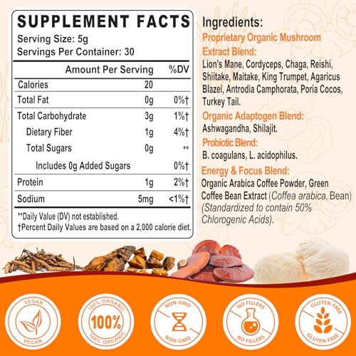 focus and memory boosting mushrooms