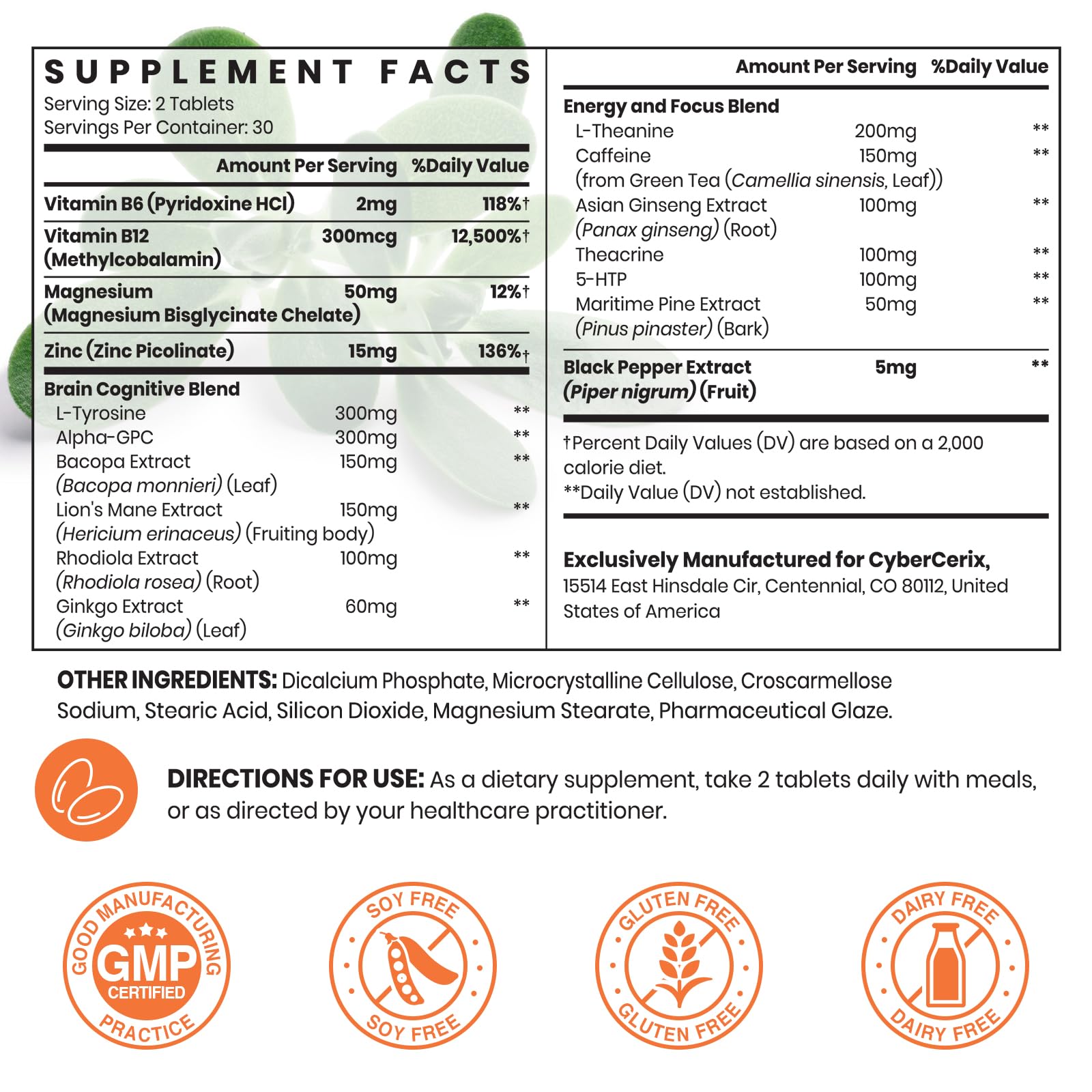 focus and memory enhancement formula