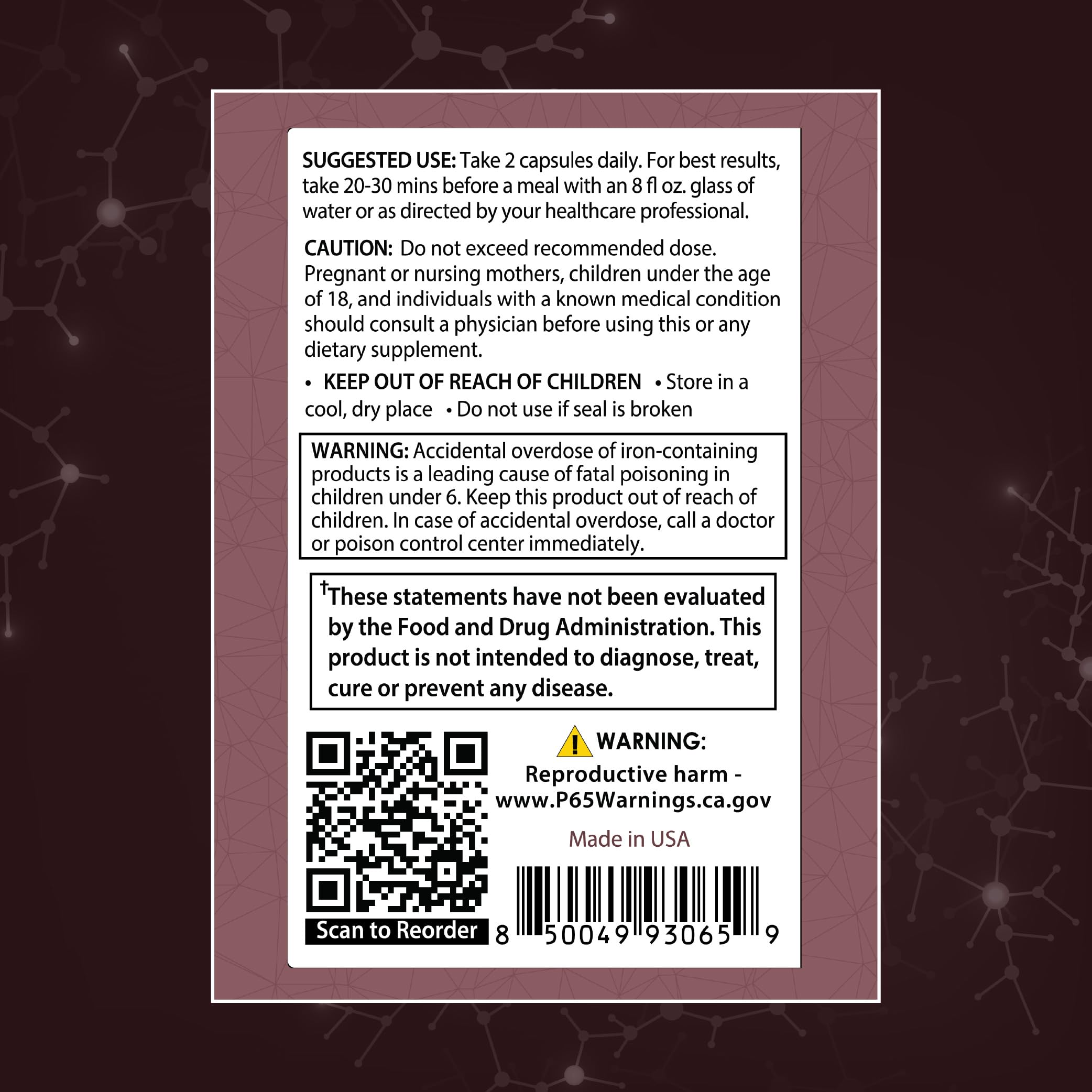 Focus and memory support supplements