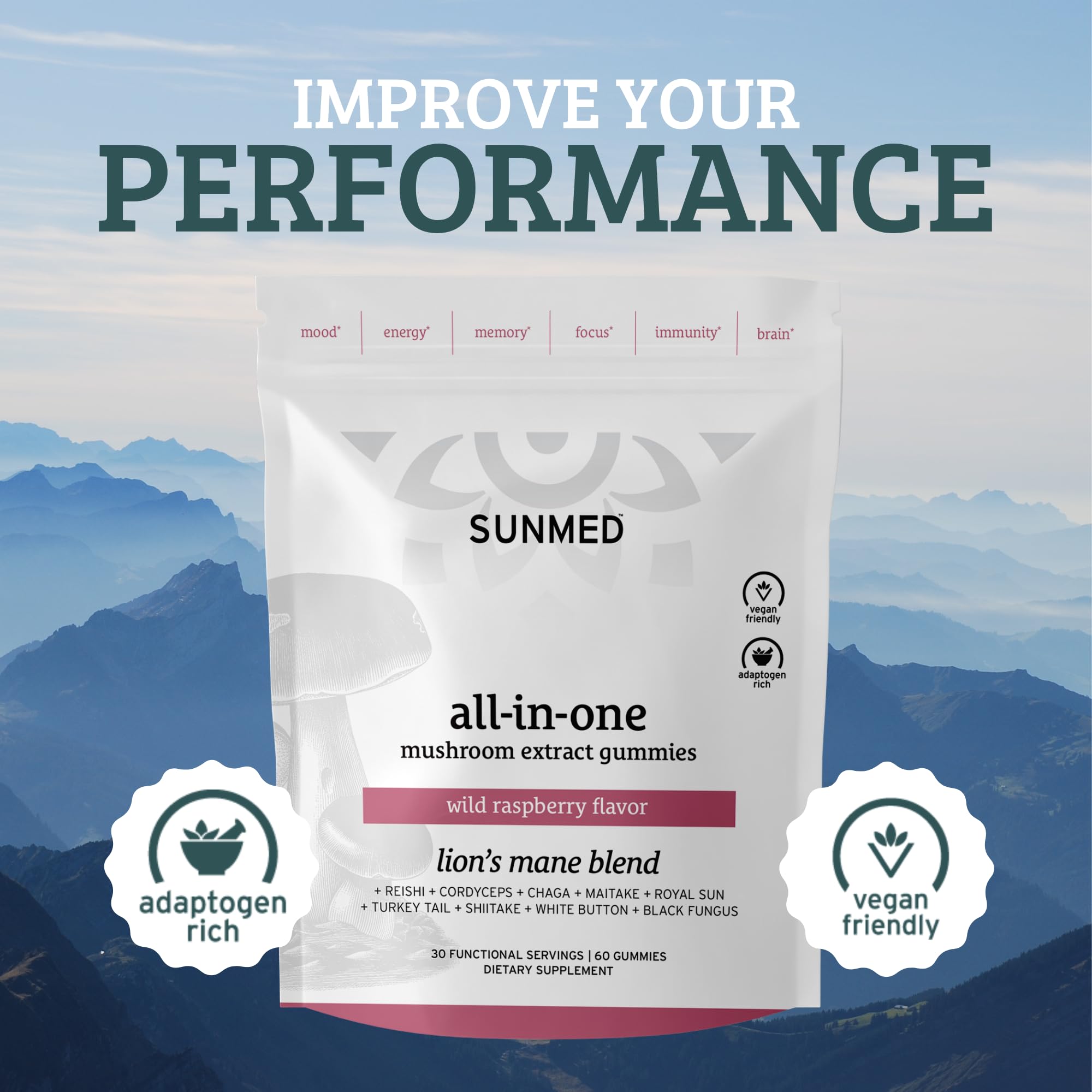 focus boosting mushroom supplements