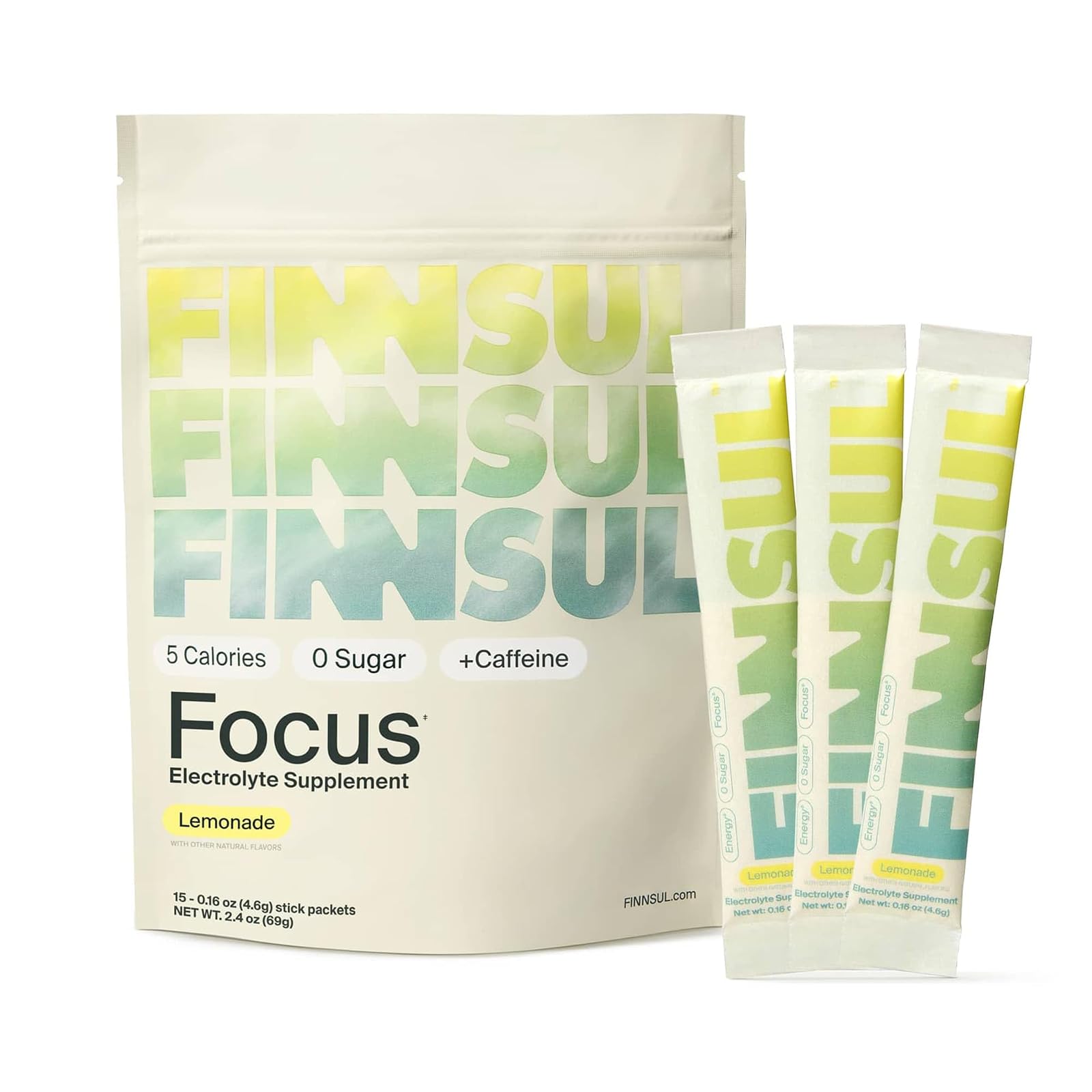 Focus caffeine electrolyte drink mix packets