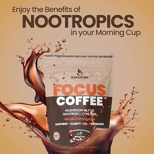 Focus coffee mushroom blends for productivity