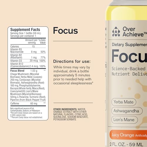 Focus drink pack for daily use