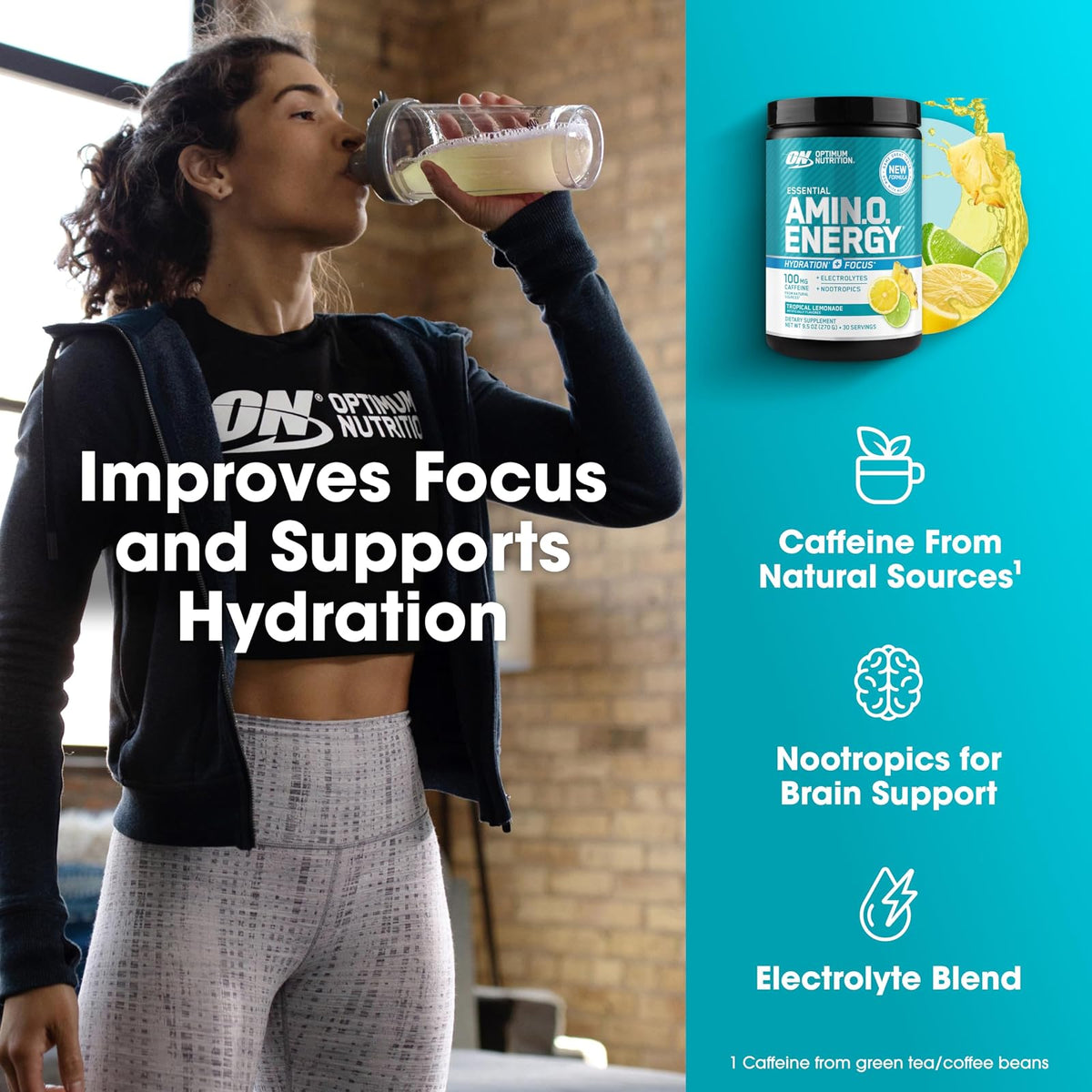 Focus enhancing amino acid supplement