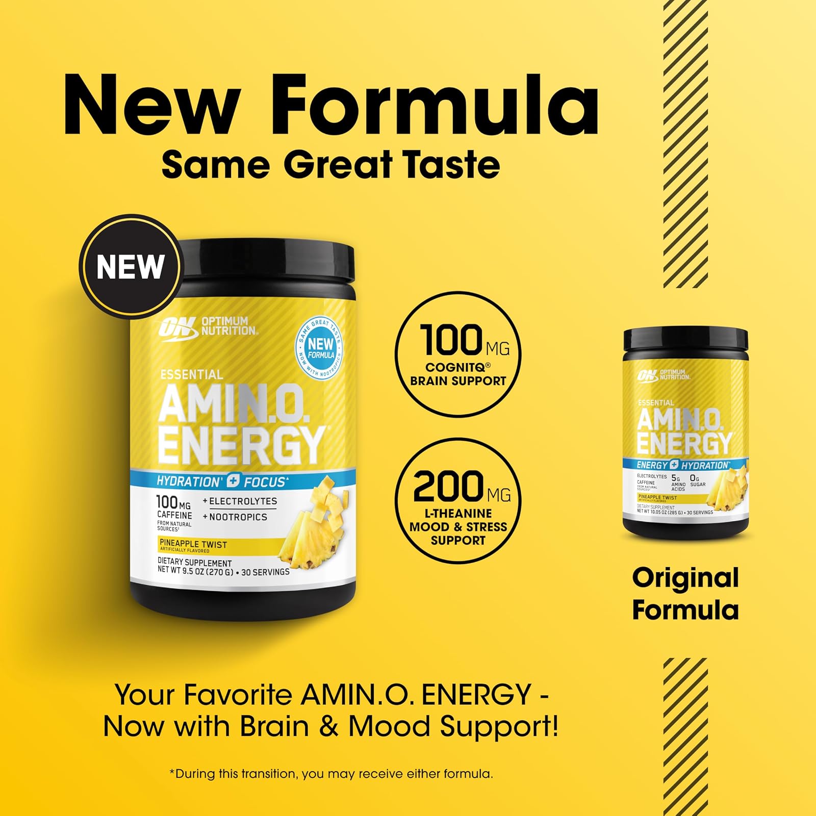 Focus enhancing amino energy blend