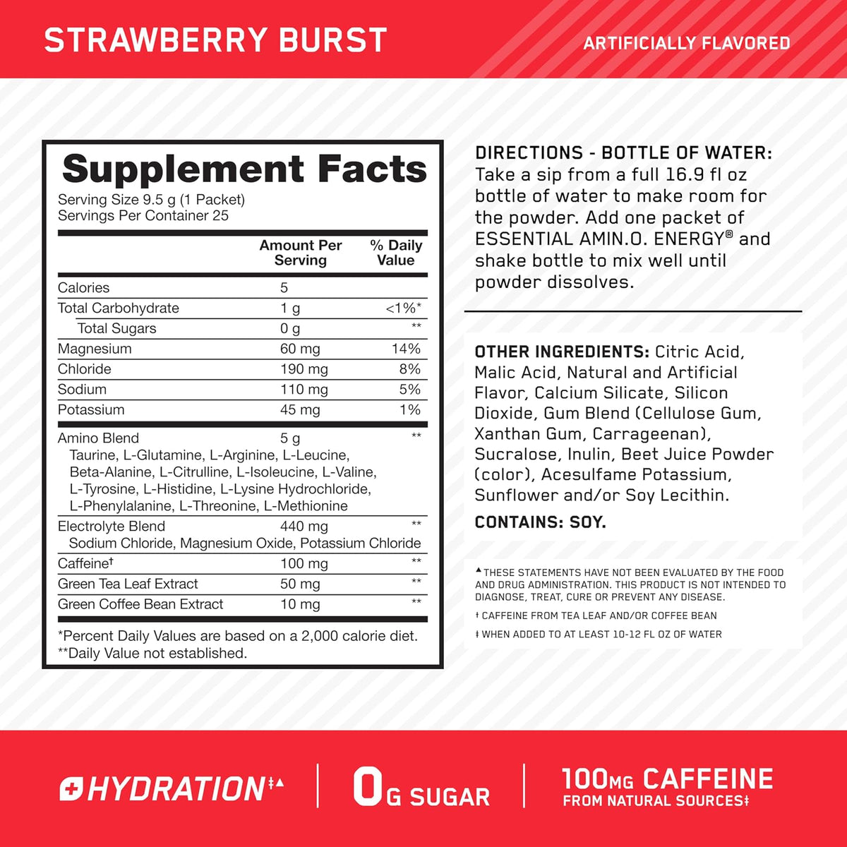 focus enhancing amino energy sticks
