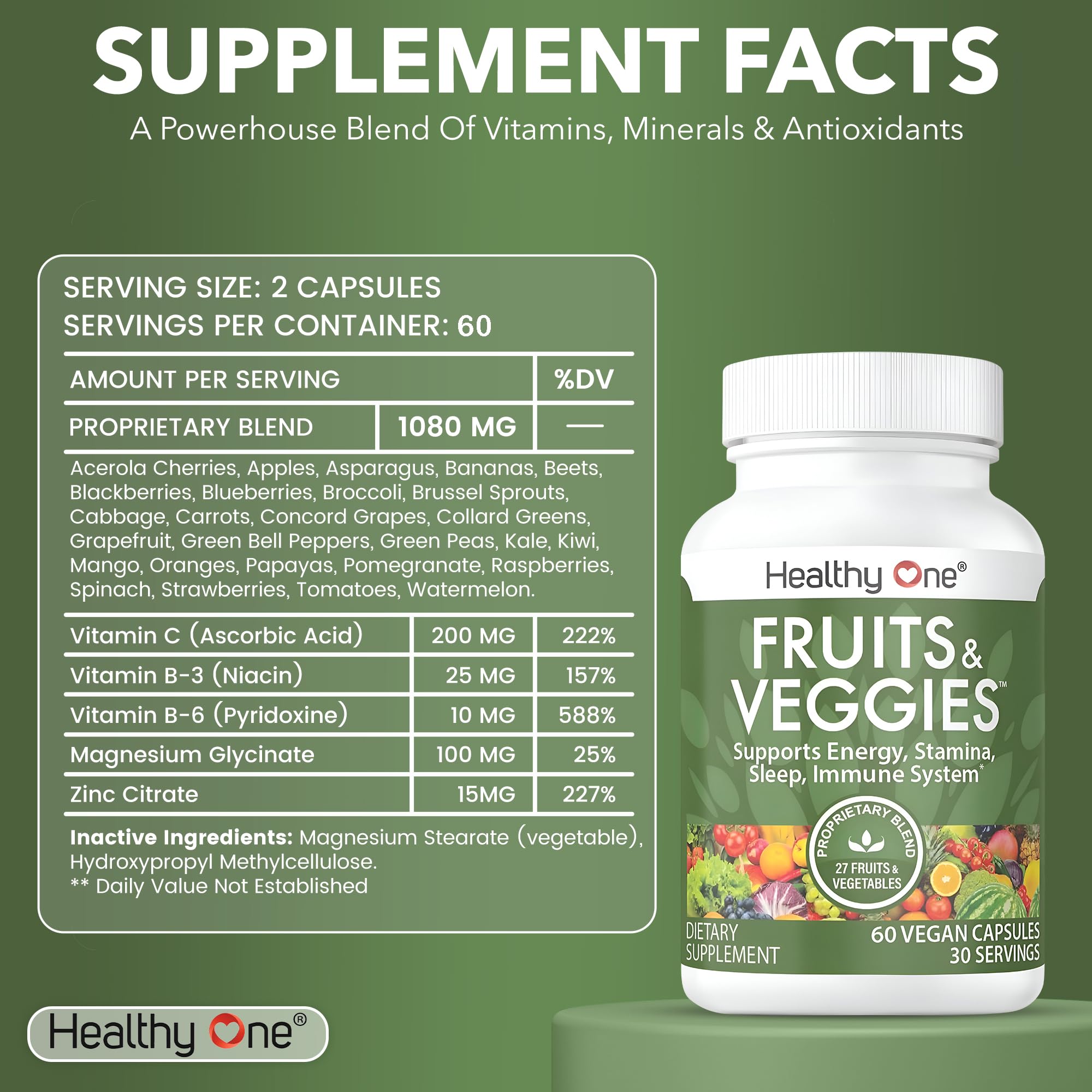 focus enhancing blended vitamin formula