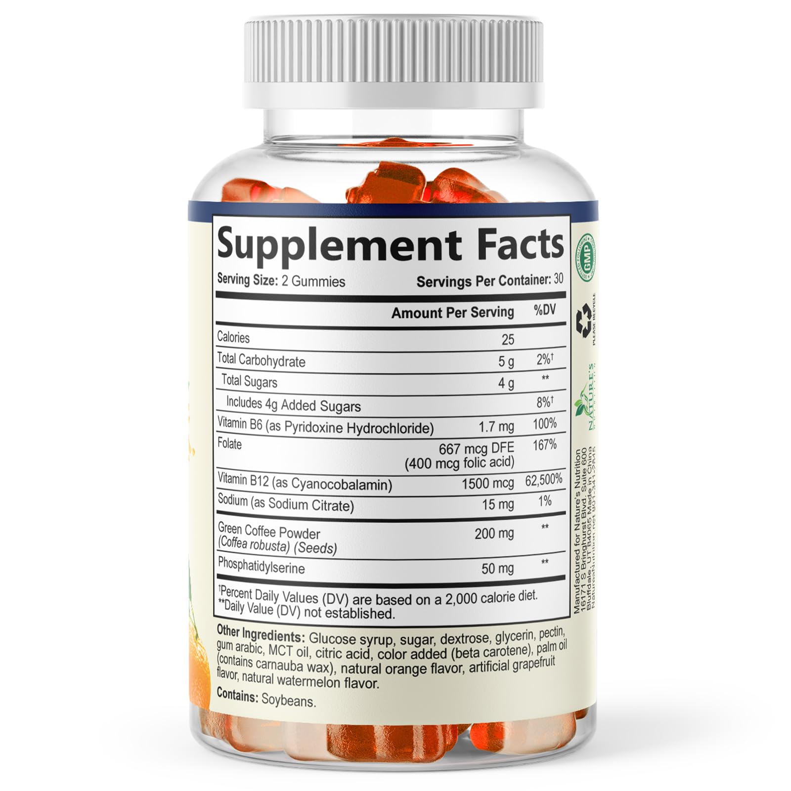 focus enhancing blended vitamin gummies