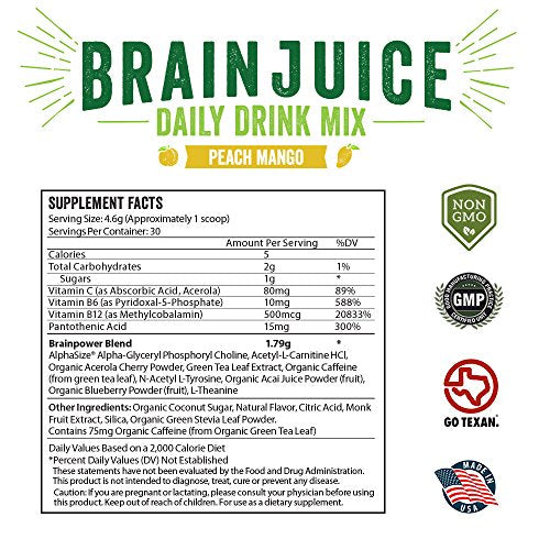 focus-enhancing drink mix for adults