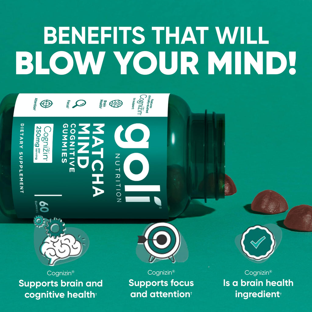 focus enhancing green tea gummies