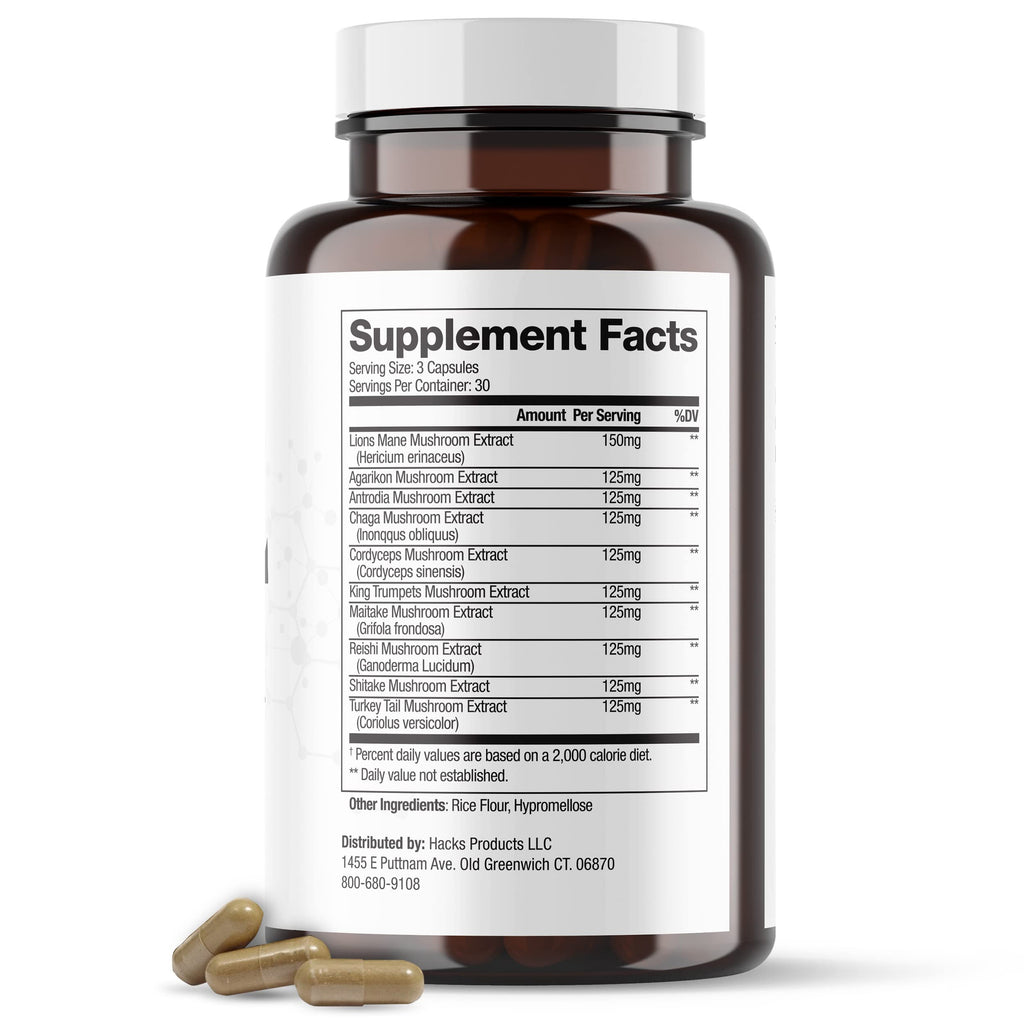 focus-enhancing mushroom blend supplement