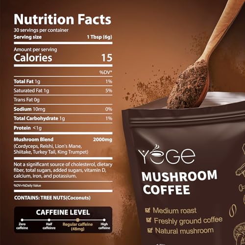 focus enhancing mushroom coffee blend