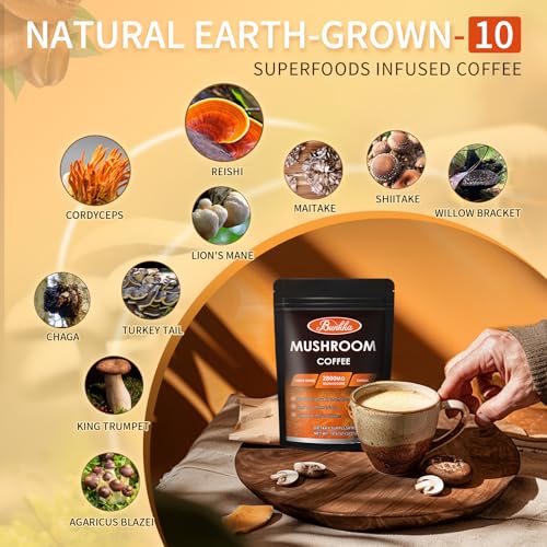 focus-enhancing mushroom coffee packets