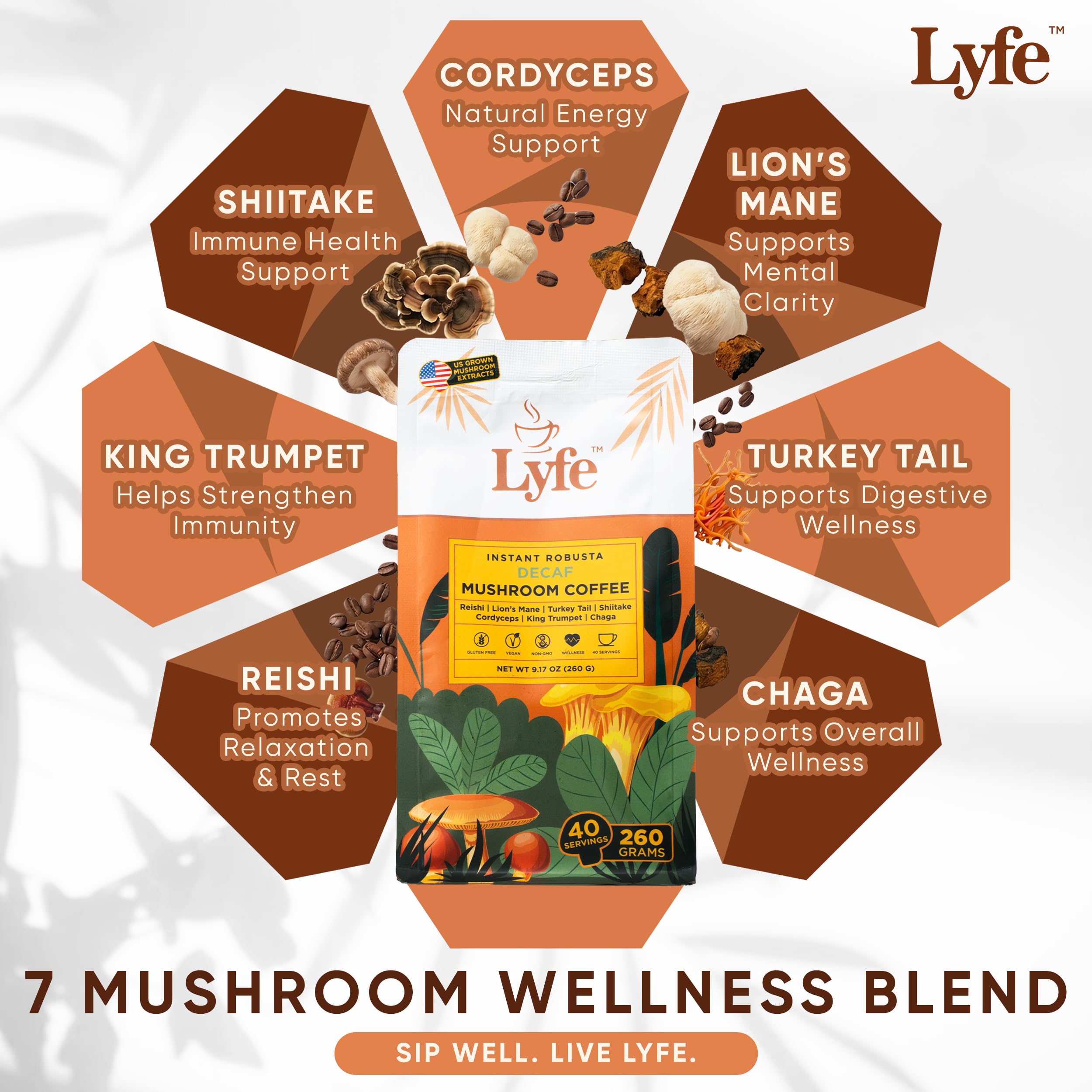 focus-enhancing mushroom coffee