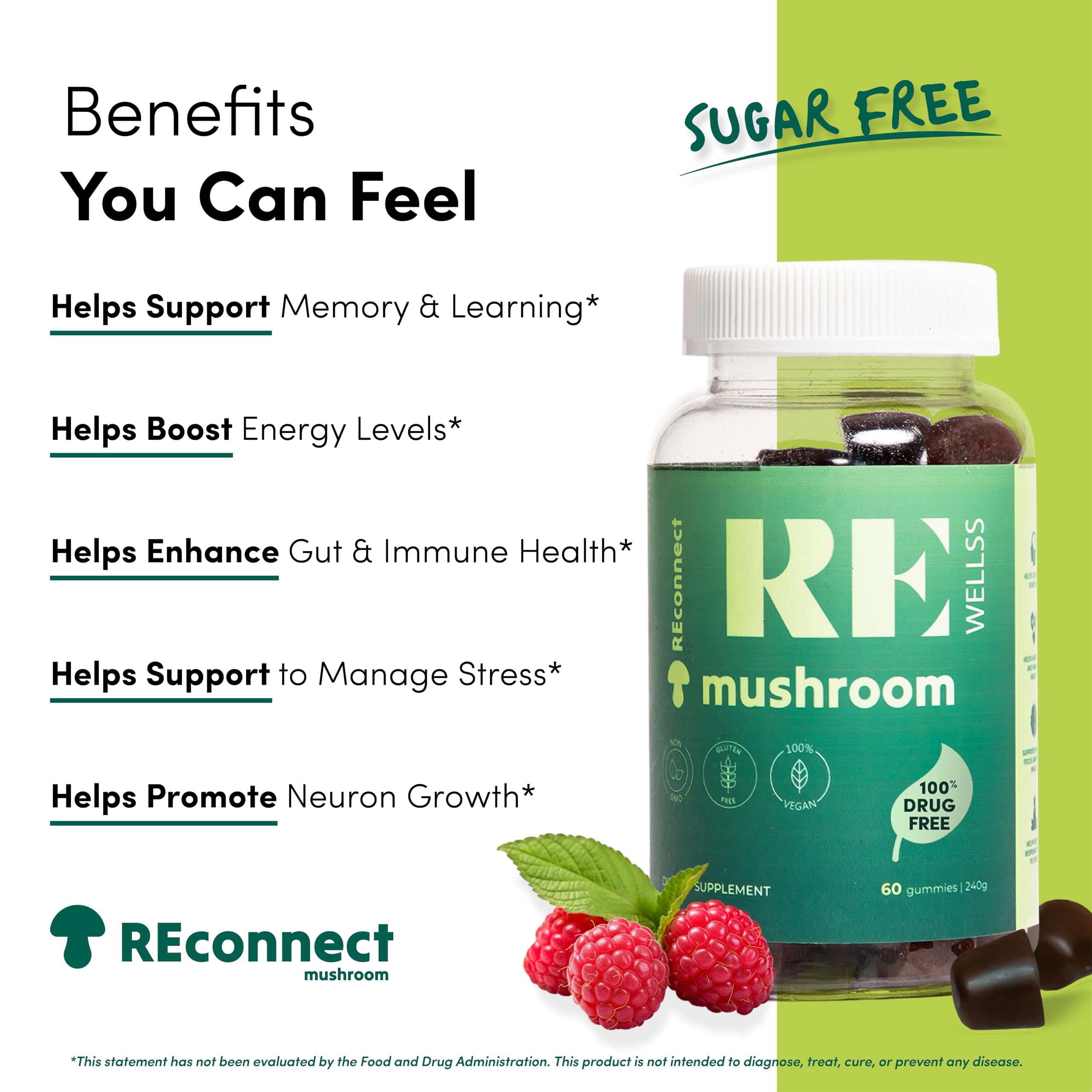 focus-enhancing mushroom gummies for adults