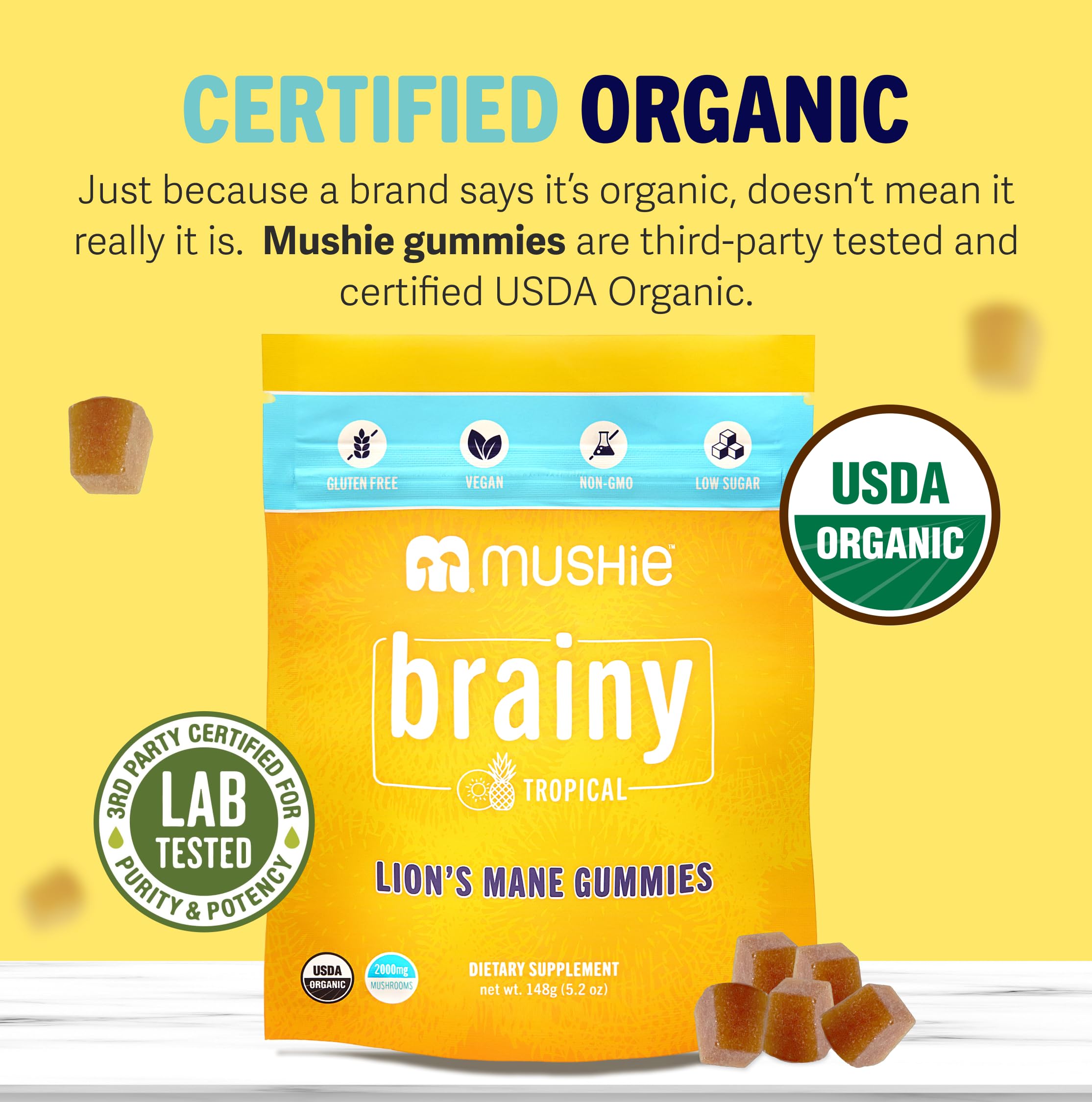 focus enhancing mushroom gummies for adults
