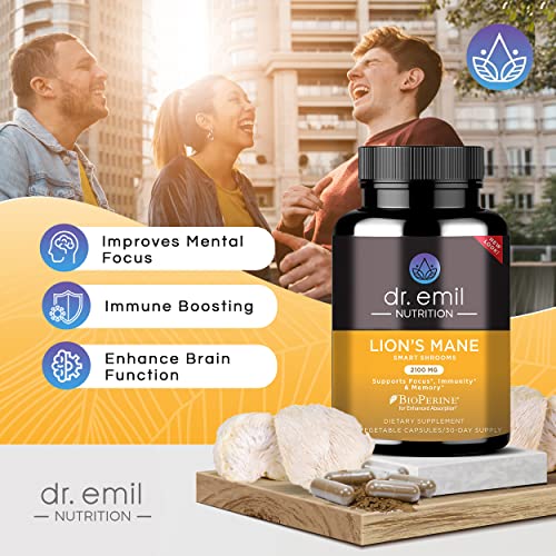 Focus-enhancing organic mushroom capsules