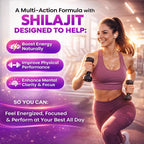 Focus-enhancing Shilajit gummy supplements