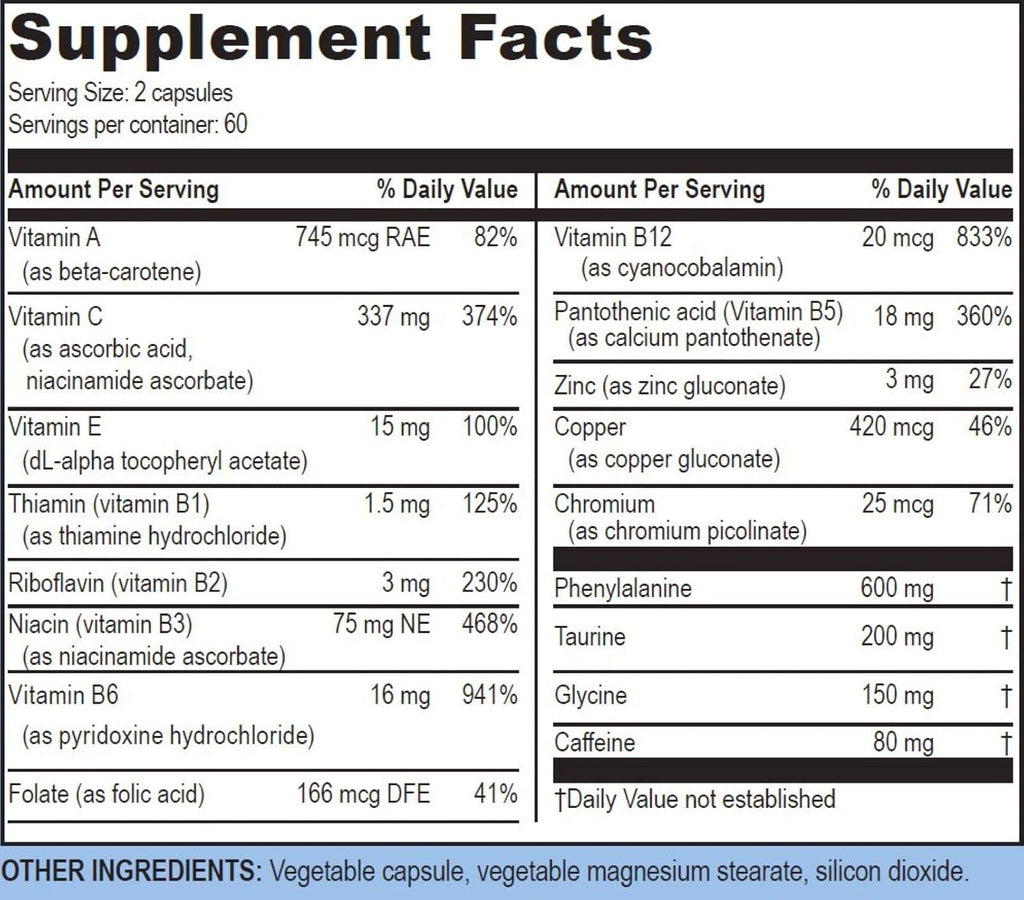 focus enhancing vitamin b complex