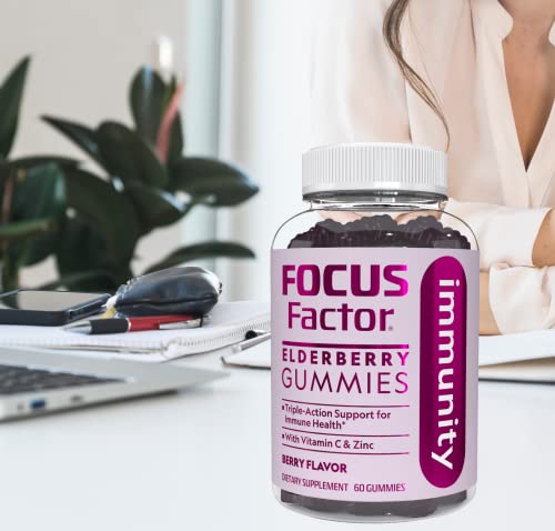 Focus Factor elderberry gummies 3 pack