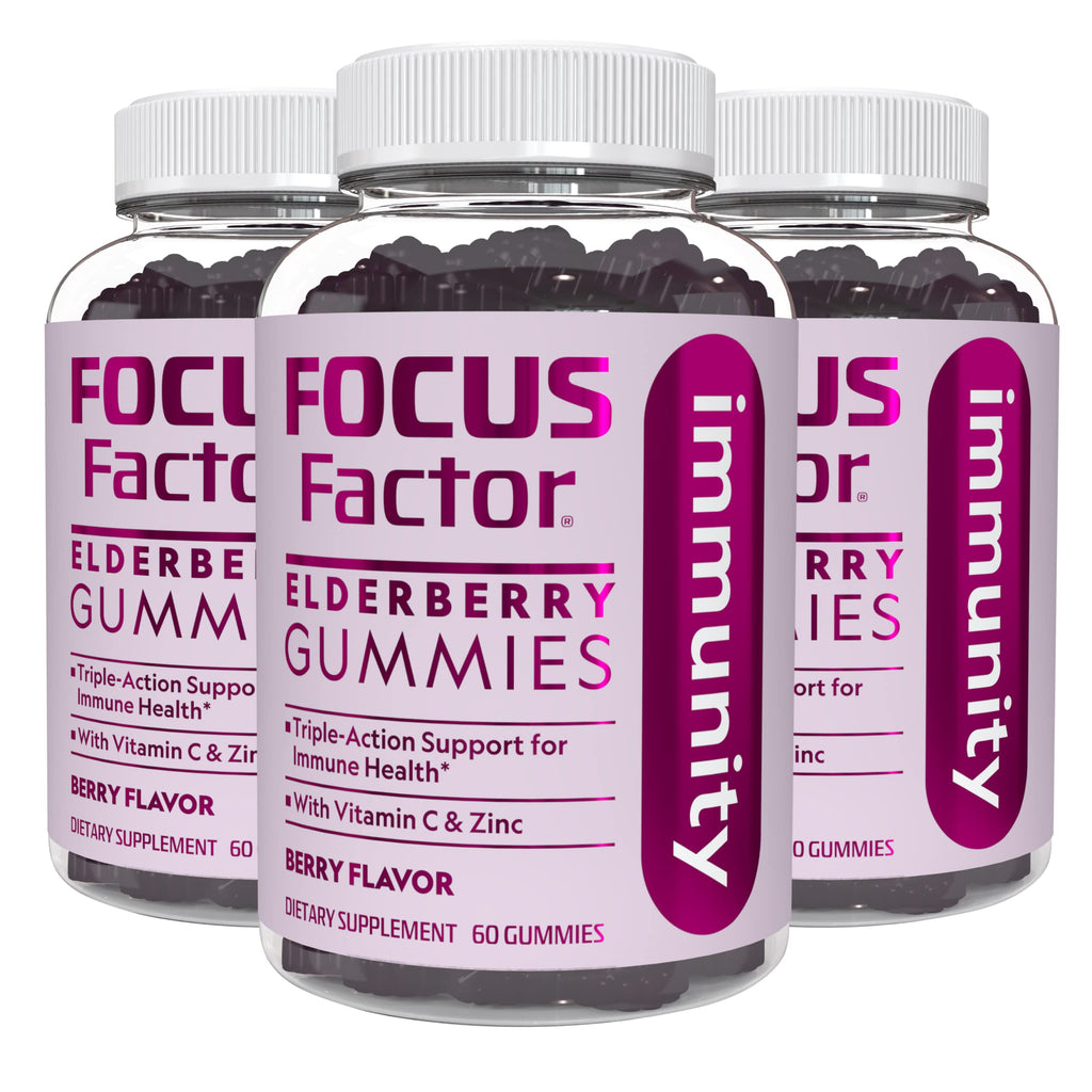 Focus Factor elderberry immunity gummies