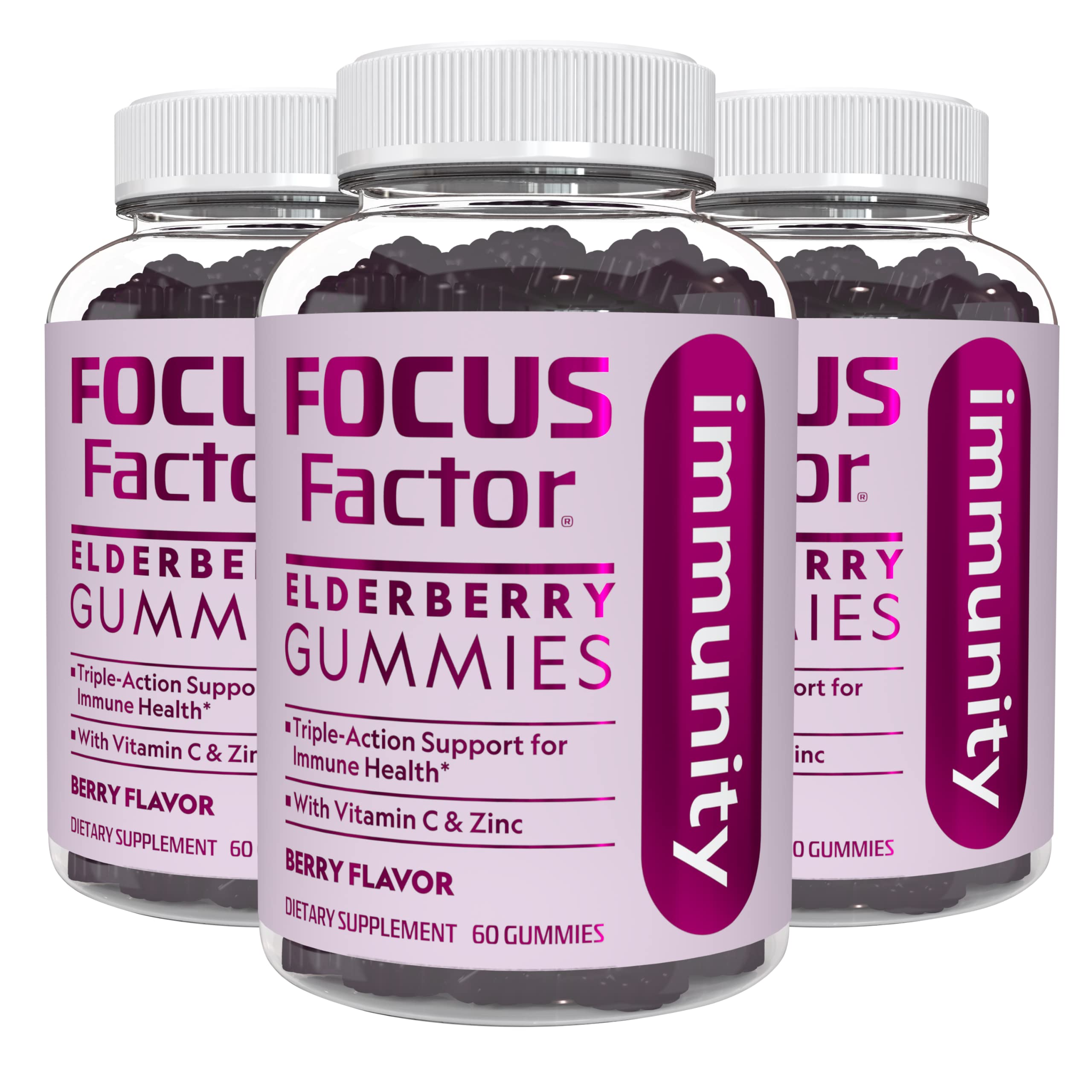 Focus Factor elderberry immunity gummies