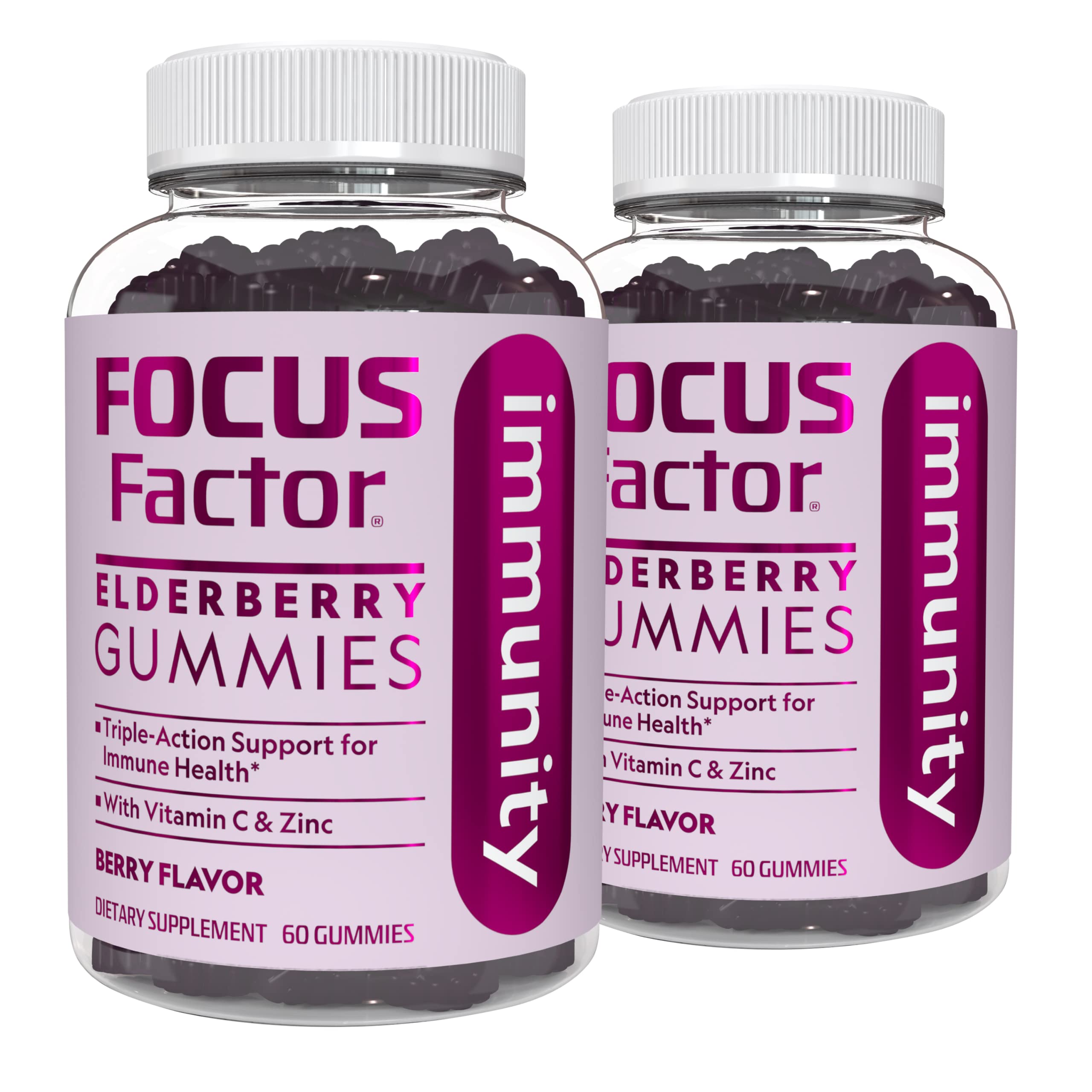 Focus Factor elderberry immunity gummies