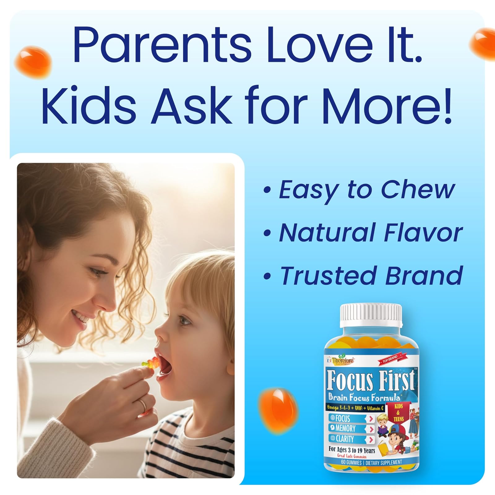 Focus Gummies for Active Kids