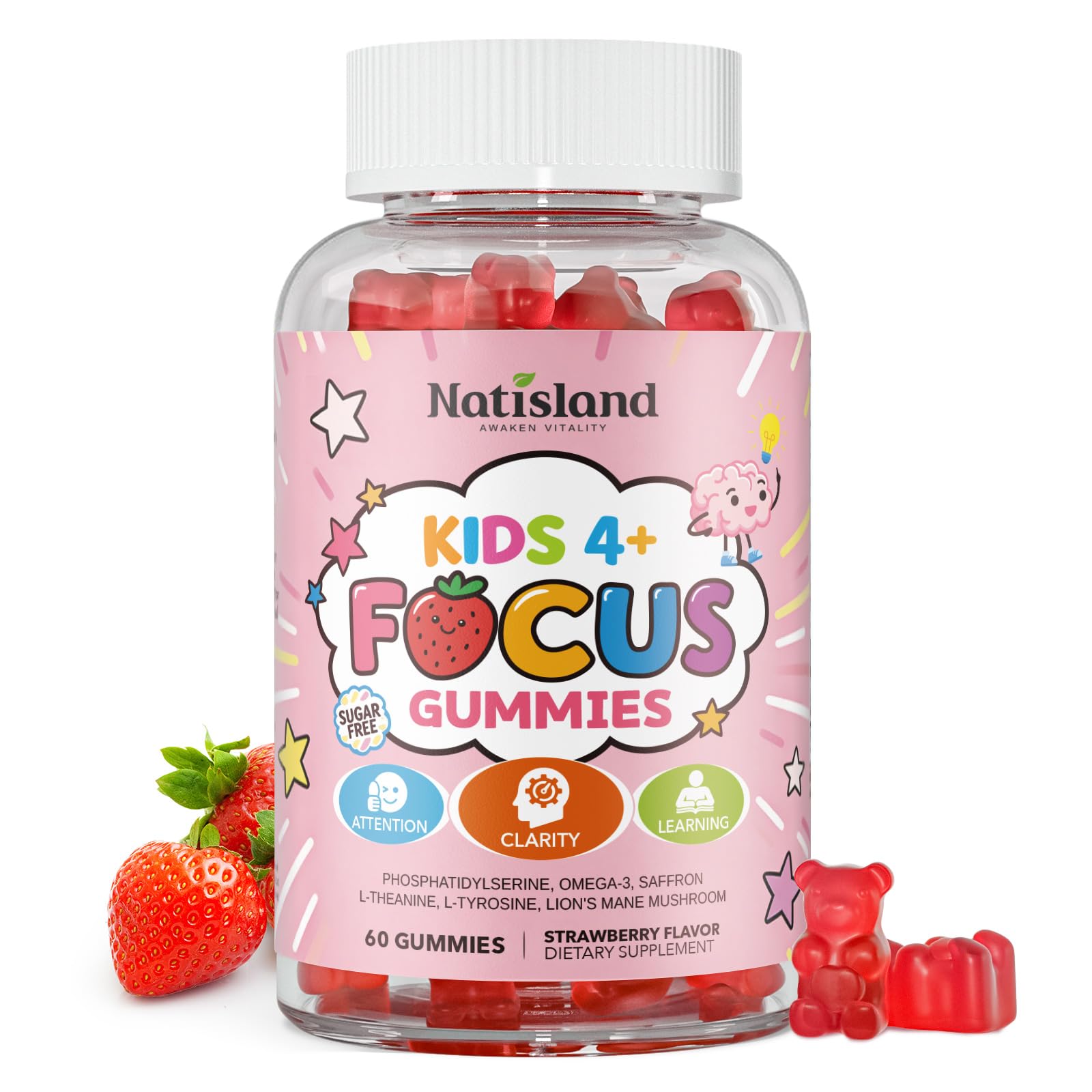 Focus gummies for kids brain health