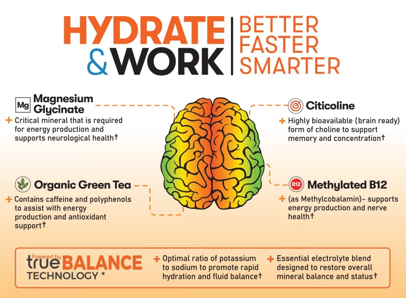 Focus+ hydration and cognitive boost