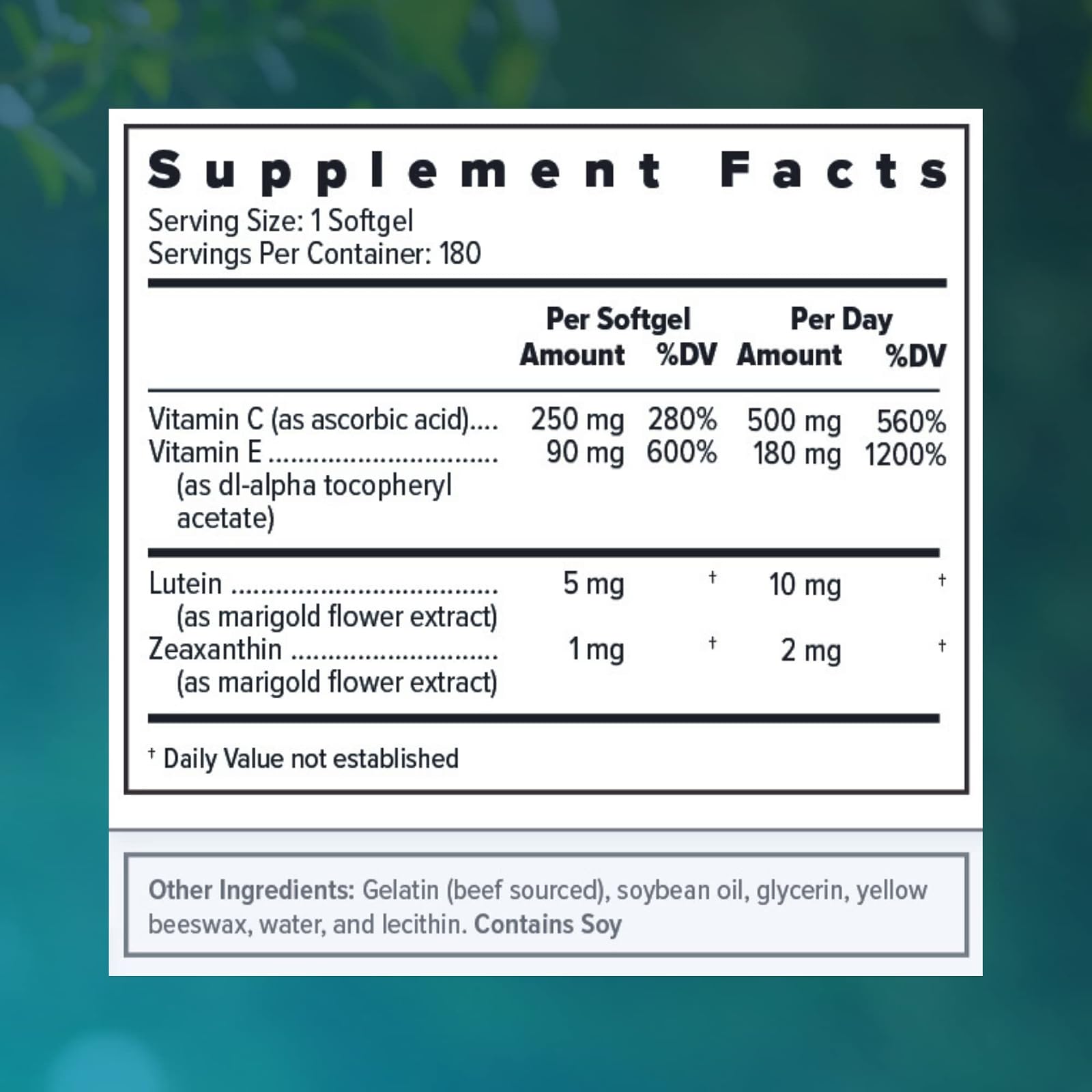 Focus Select eye health capsules