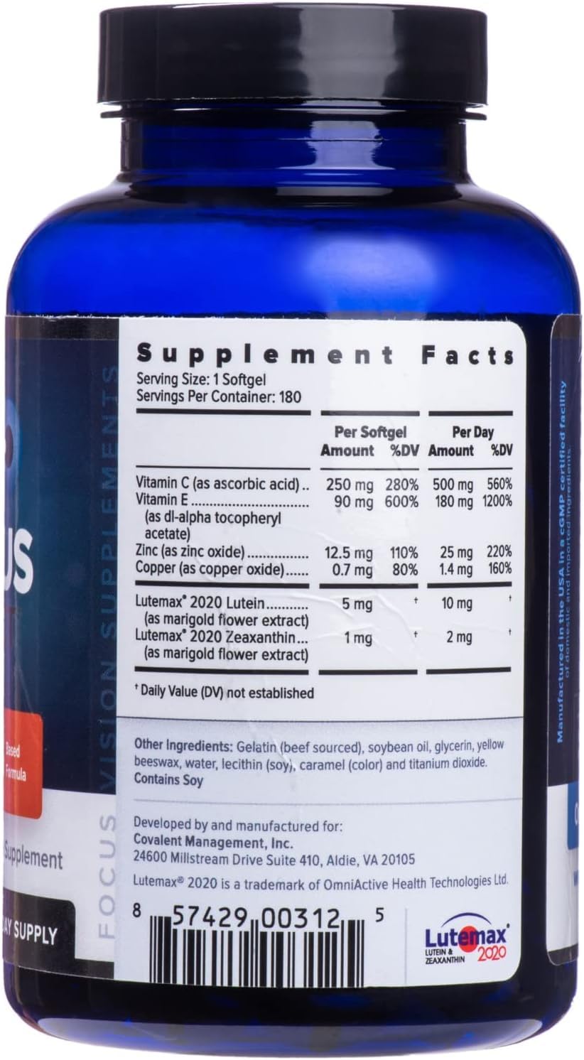 Focus Select multivitamins for eye health