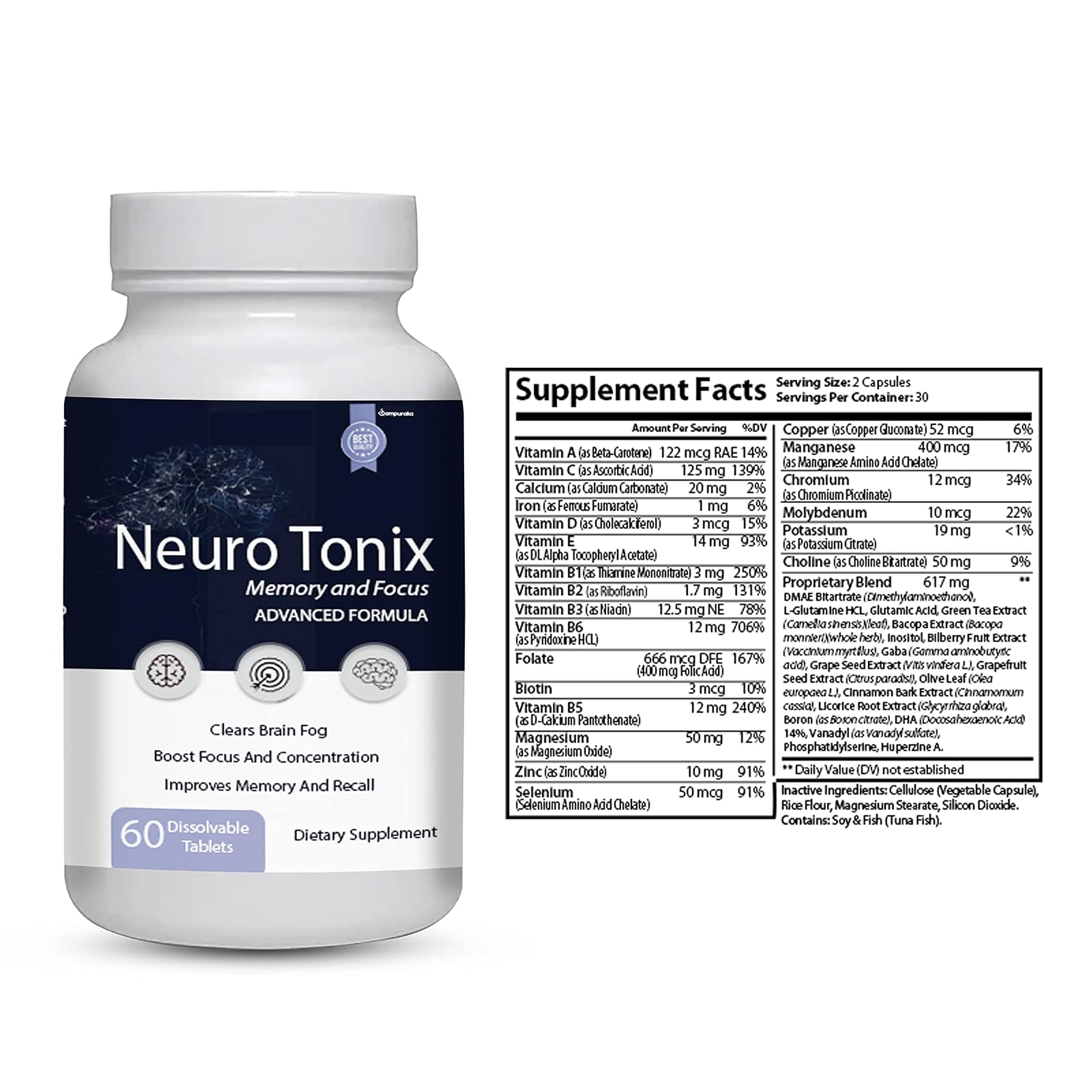 focus support multivitamins for adults