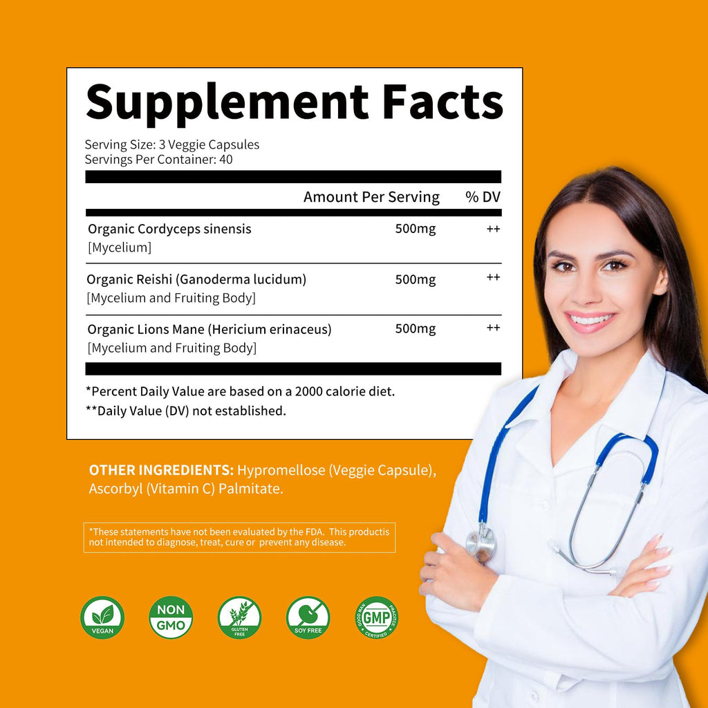 Focus support with Allcoovita mushrooms