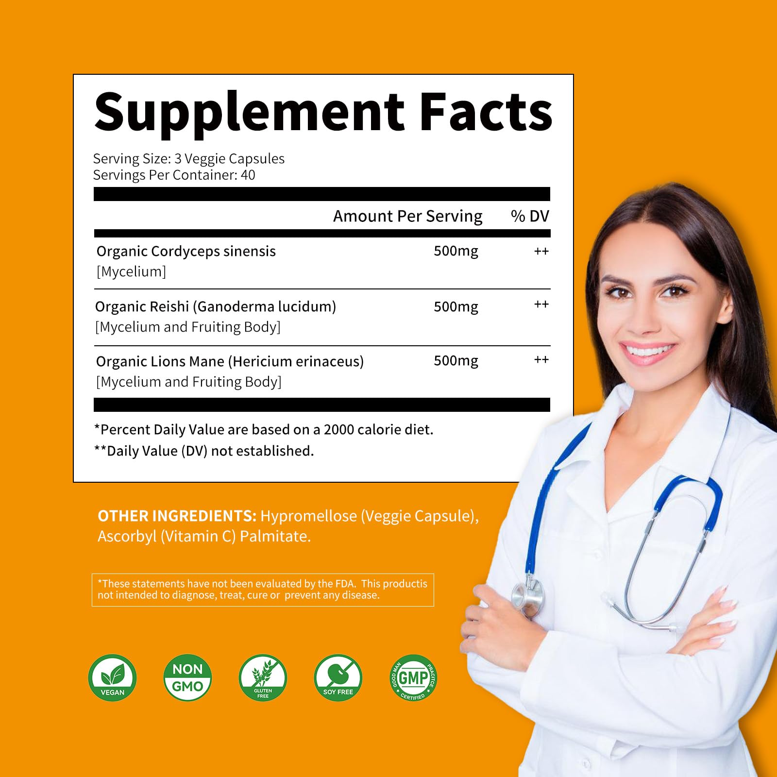Focus support with Allcoovita mushrooms