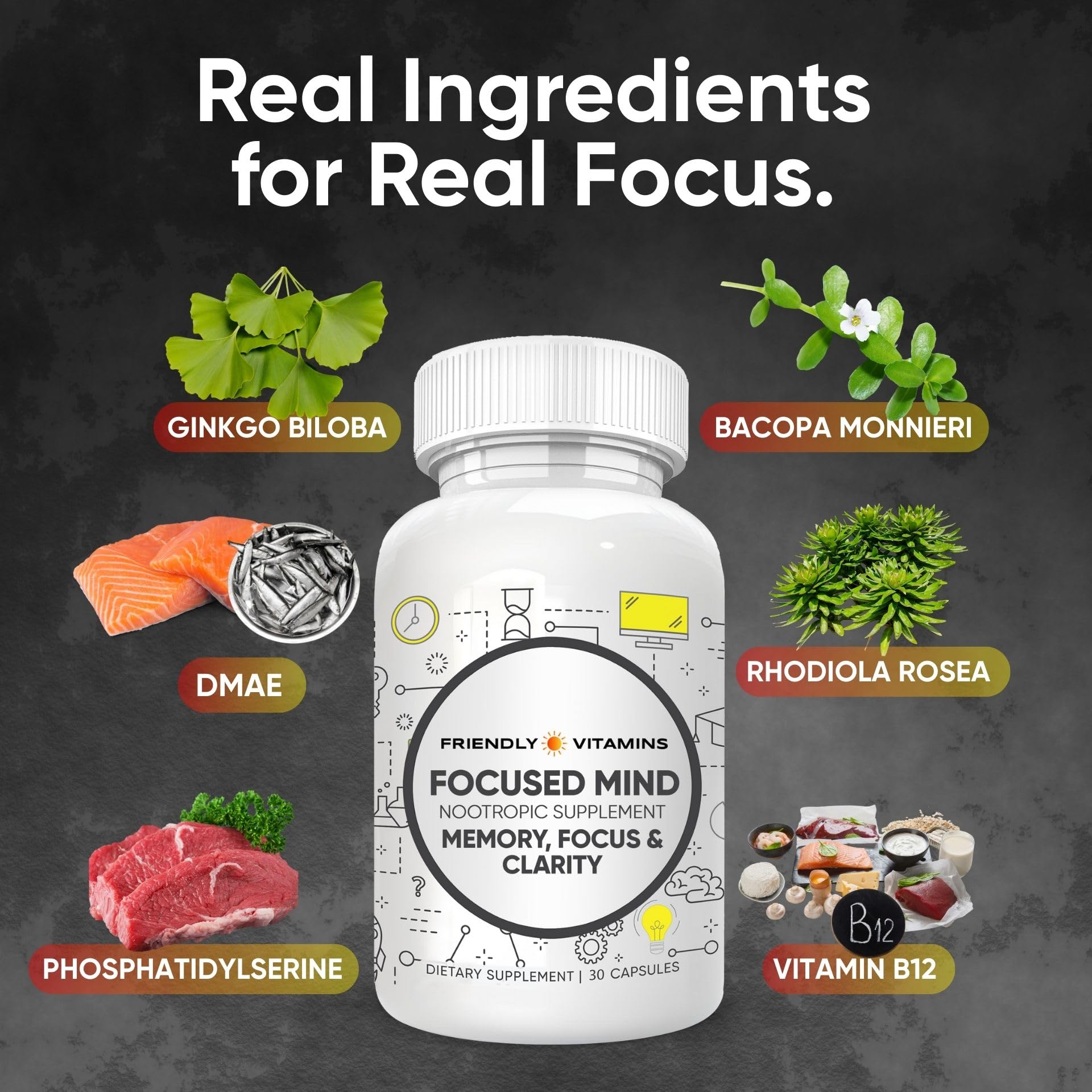 focused mind ginkgo biloba capsules