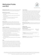 Folate complex for prenatal health