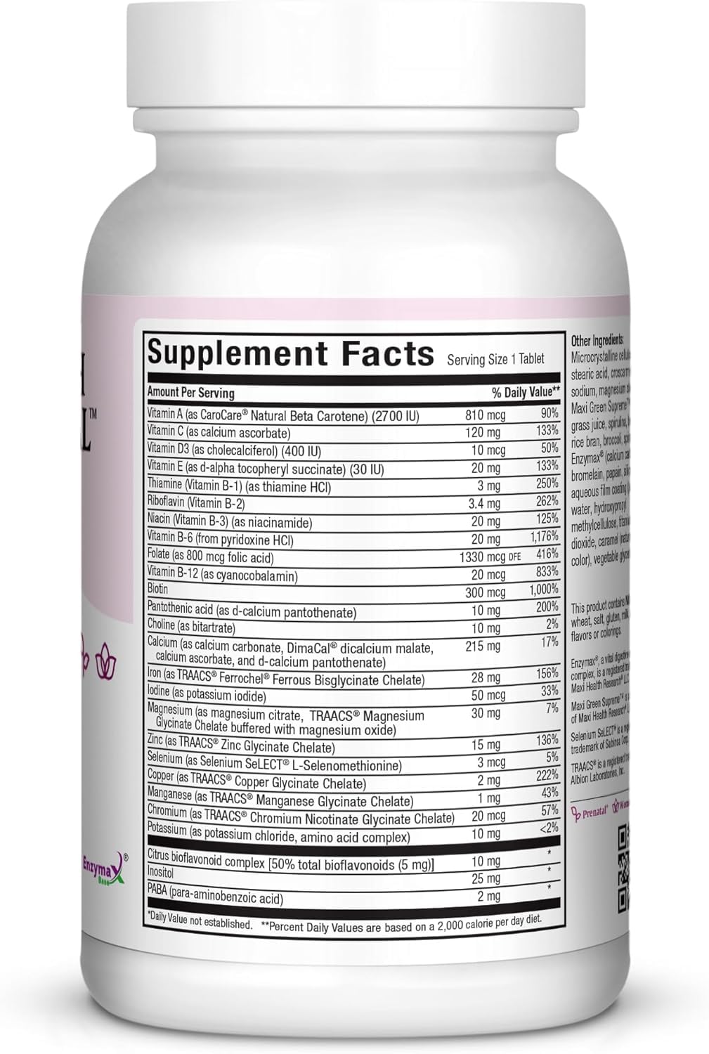 folate enriched prenatal vitamins for moms