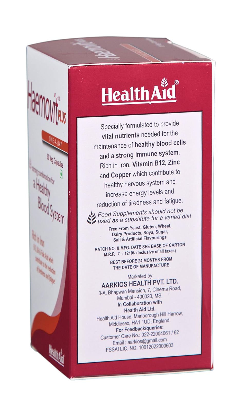 Folic acid and B12 for energy