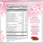 Folic acid and DHA softgels