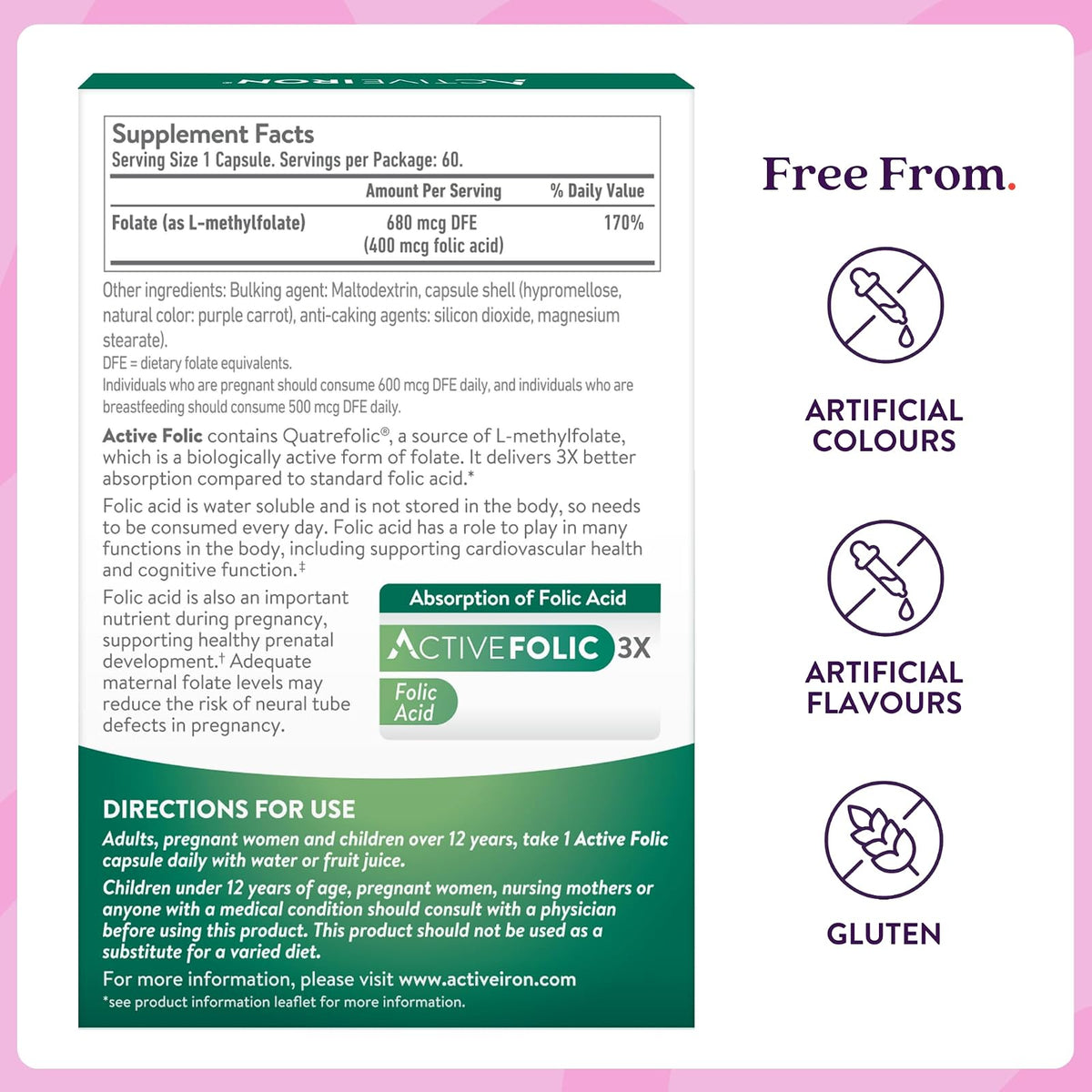 Folic acid for healthy cell function