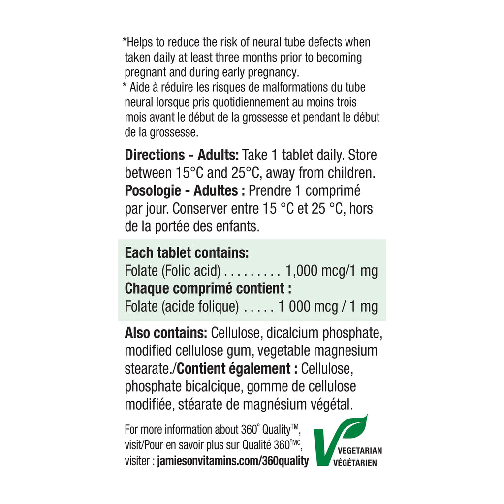 Folic acid for mood enhancement