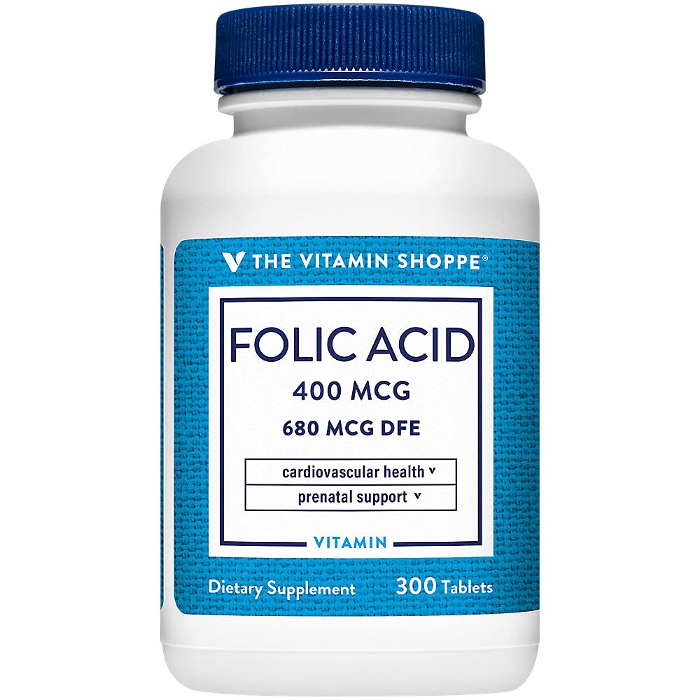 Folic acid prenatal vitamins 400 mcg