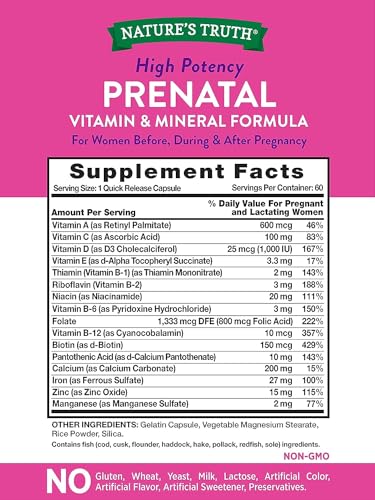 Folic acid prenatal vitamins for moms