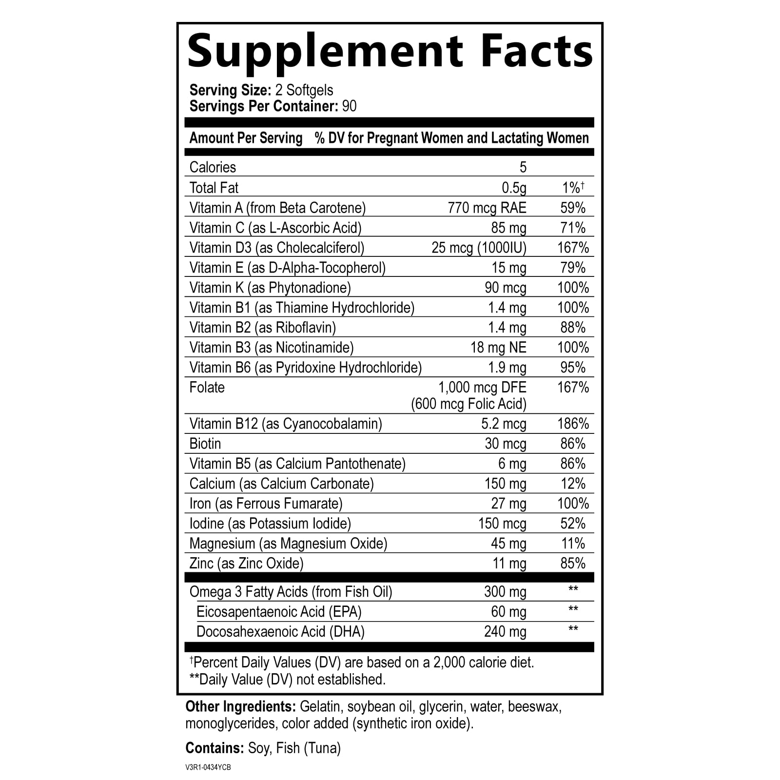 Folic acid prenatal vitamins for mothers