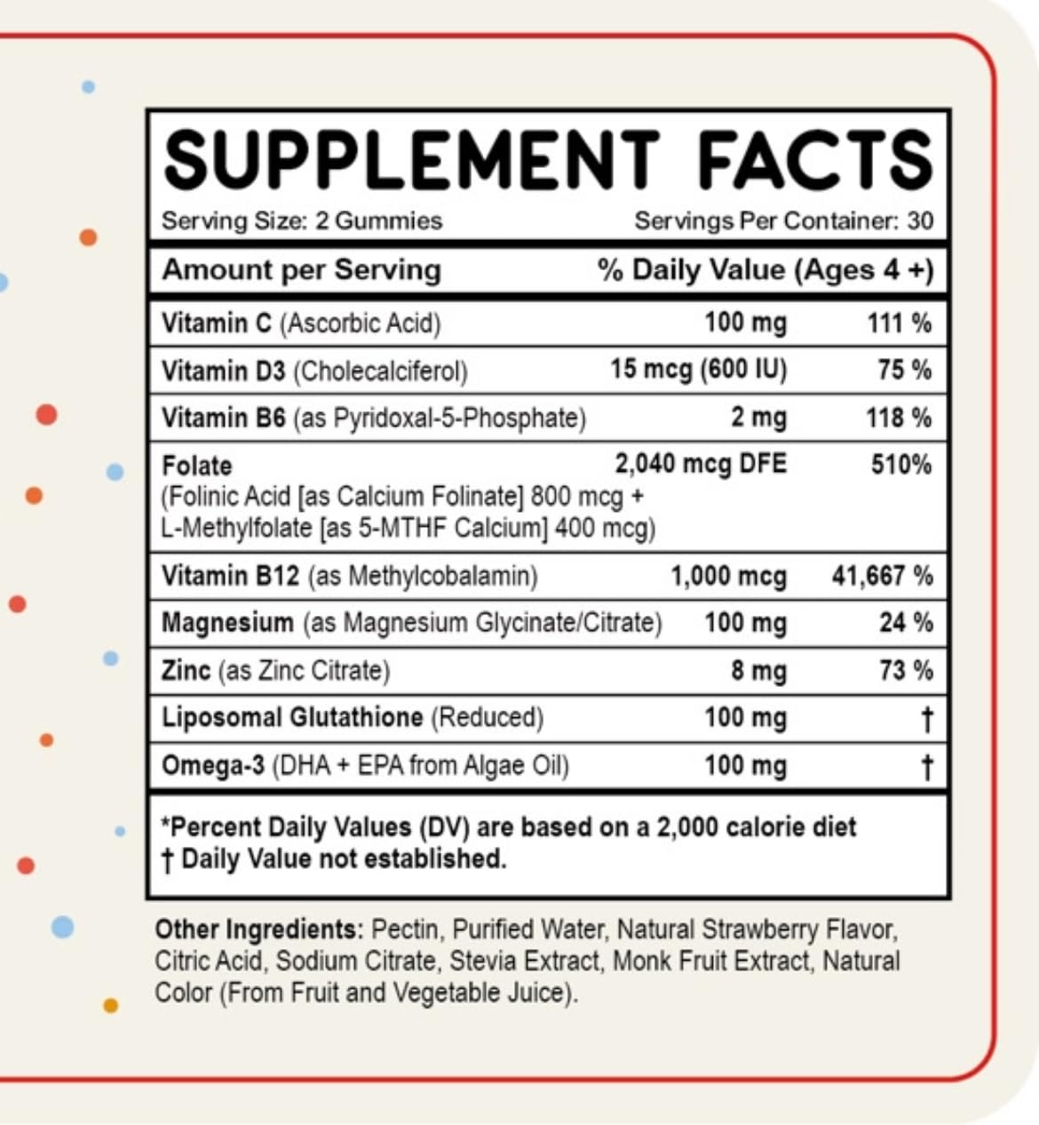 Folinic acid support for wellness