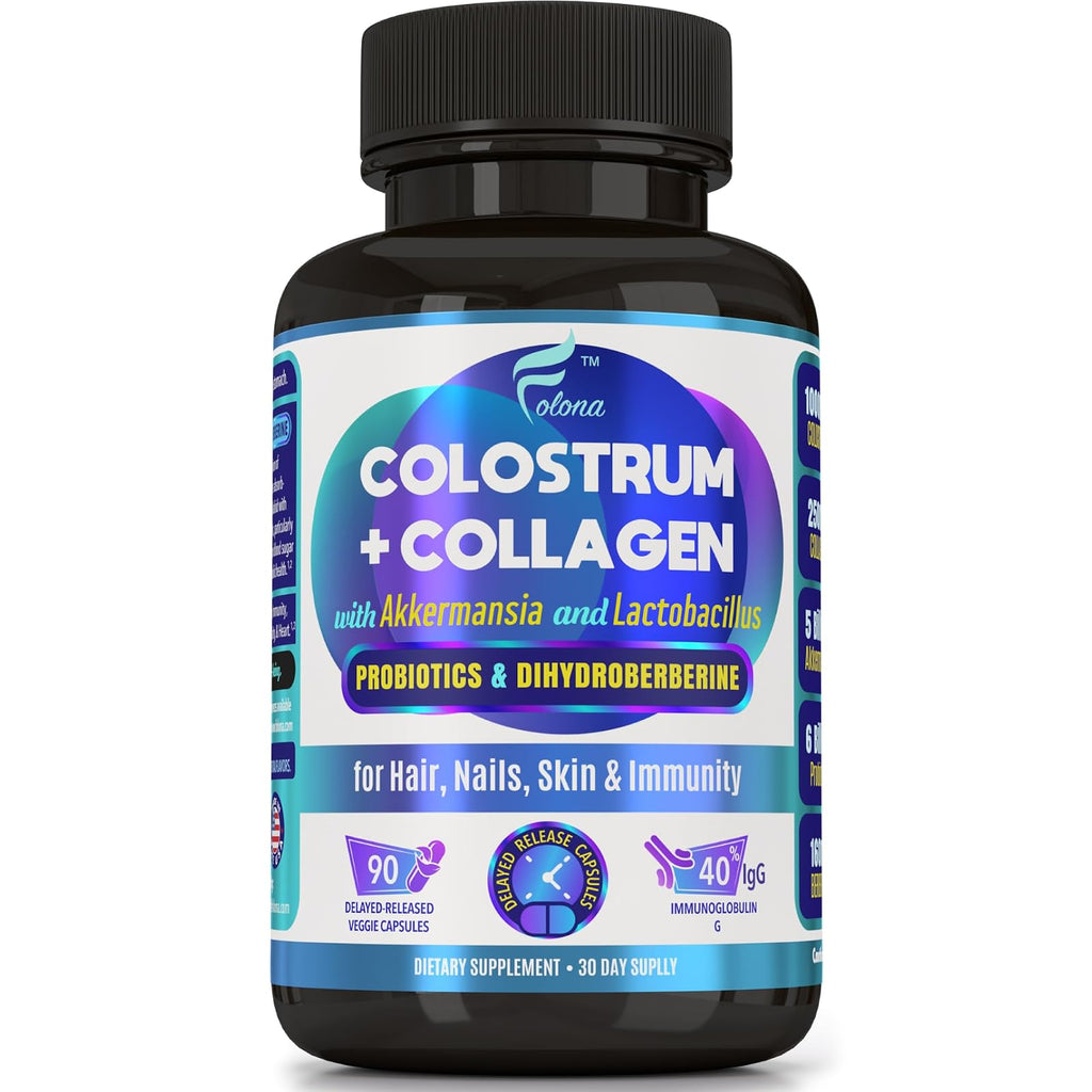 FOLONA colostrum with collagen benefits