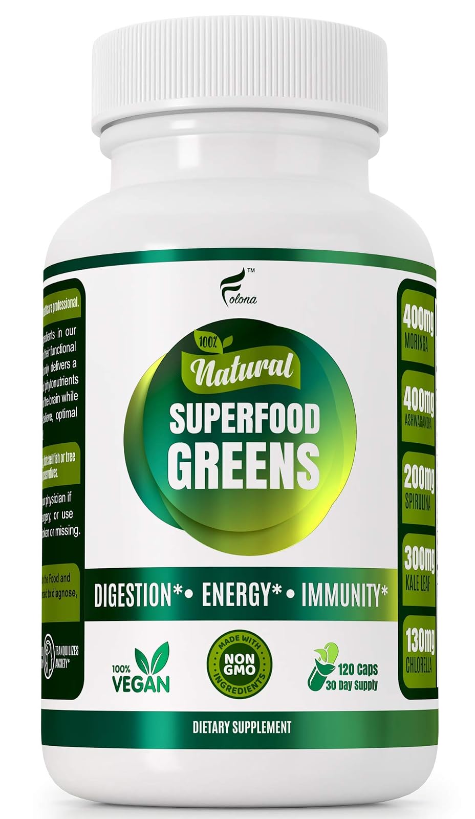 FOLONA Organic Super Greens capsules
