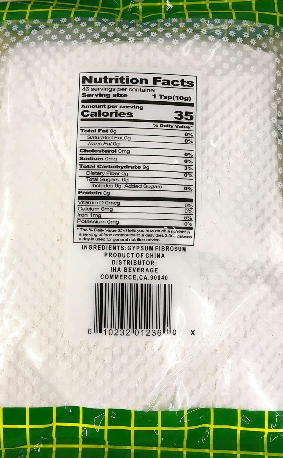 food grade calcium sulfate for baking