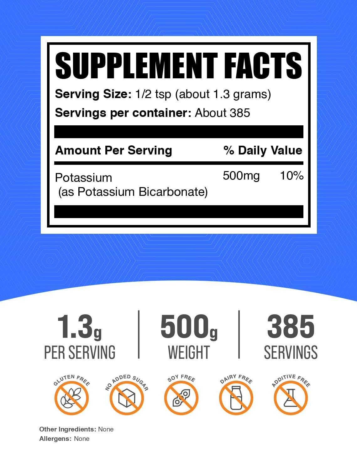 food grade potassium bicarbonate benefits